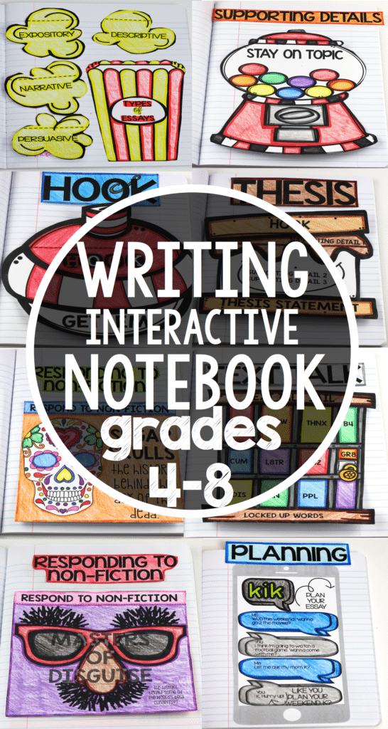 BEST Writing Interactive Notebook Ever | Teaching on Less