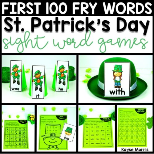 Printable Sight Word Games for St. Patrick's Day | Teaching On Less