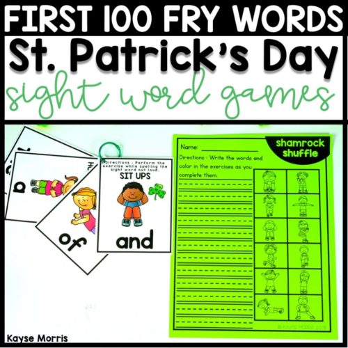 Printable Sight Word Games for St. Patrick's Day | Teaching On Less