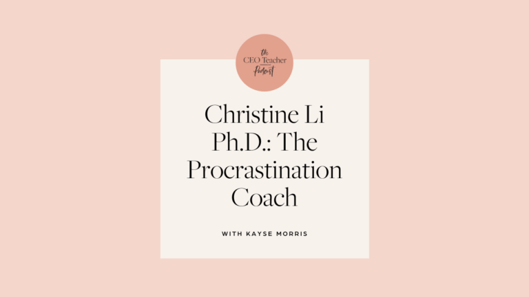 Christine Li Ph.D.: The Procrastination Coach · Kayse Morris
