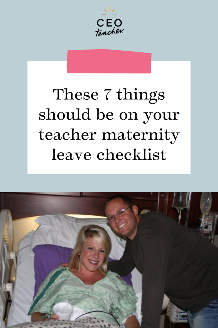 7 Tips to Prep for a Blissful Maternity Leave for Teachers · Kayse Morris