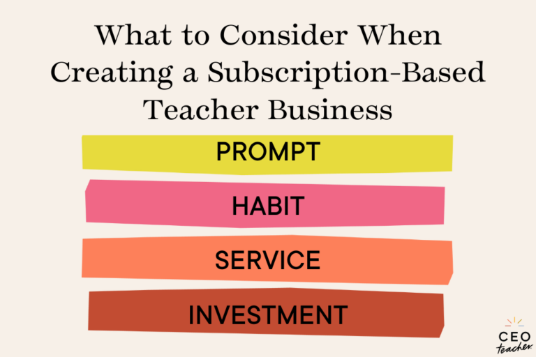 Subscription-Based Business Models for Teachers Who Actually Want To ...